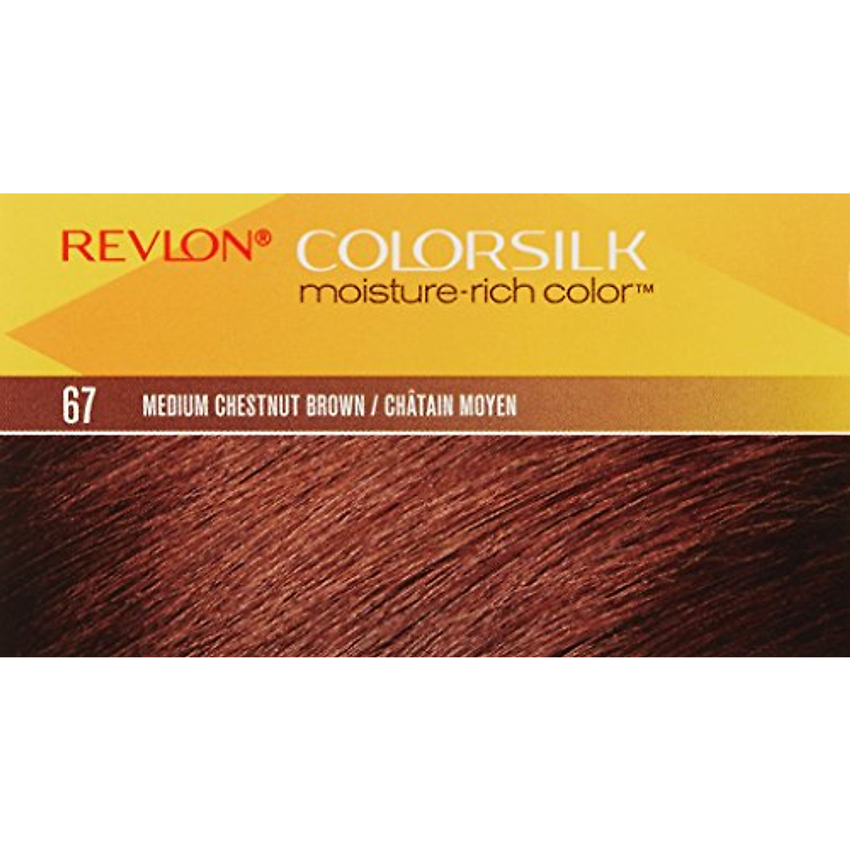 Revlon Colorsilk Moisture Rich Hair Color, Medium Chestnut Brown No. 67, 1 Count