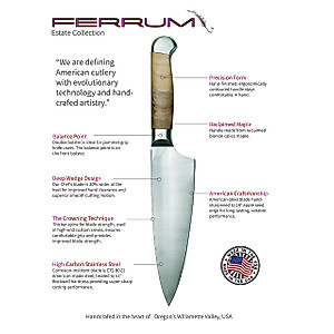 Ferrum Estate Double Bolster Boning & Filet Knife, 5-Inch, Maple