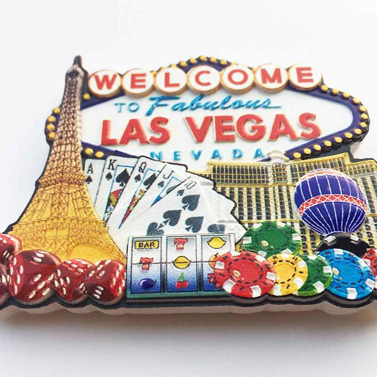 3D Famous Casino Las Vegas Nevada USA Fridge Magnet Souvenir Gift，Home & Kitchen Decoration Magnetic Sticker Las Vegas USA Refrigerator Magnet Collection