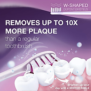 Wagner Stern WHITEN+ Edition. Whitening Electric Toothbrush with Pressure Sensor. Offers 5 Brushing Modes, 3 intensities, 8 Soft Brush Heads, and a Luxury Travel case.