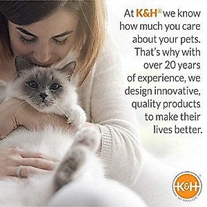 K&H PET PRODUCTS EZ Mount Kitty Sill Deluxe with Bolster Window Sill Cat Bed, Cat Window Hammock, Sturdy Cat Window Perch, Cat Window Bed Cat Furniture, Cat Hammock for Window Cat Perch - Chocolate