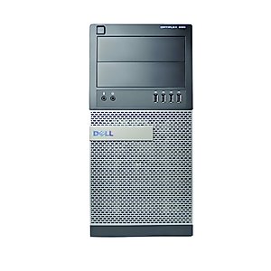 Dell 990 Tower, Core i5-2400 3.1GHz, 4GB RAM, 1TB Hard Drive, DVDRW, Windows 10 Pro 64bit (Renewed)