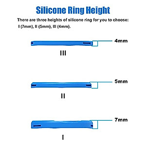 AMVR 6 Pair Glasses Spacer for Oculus Quest 2, VR Lens Protector Accessories Silicone Anti-Scratch Ring to Protect Headset Lens and Glasses Compatible with Meta Quest 1/Rift S/Go（Red & Blue, Black）