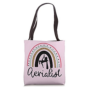 Aerialist Silks Rainbow Dance Design / Aerial Silk Dancer Tote Bag