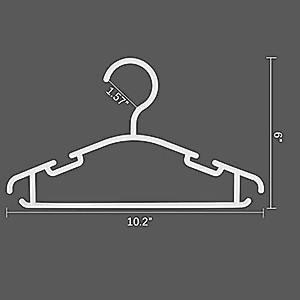 GoodtoU Baby Hangers Plastic Kids Hangers Clothing Toddler Hangers 100 Pack Hangers for Baby Children Toddler Hangers White