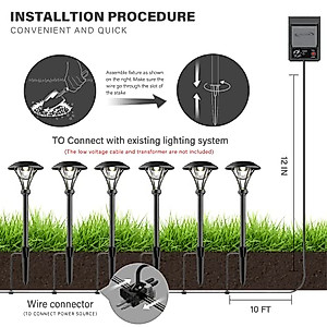Malibu Celestail LED Pathway Light LED Low Voltage Landscape Lighting Garden Light for Driveway, Yard, Lawn, Pathway, Garden 8406-2104-01