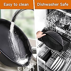 KOCWELL Slow Cooker Liners Compatible for Crock Pot 7-8 QT Oval, Easyjoy for Crock Pot Liners For 7 Quart Oval Slow Cookers, Reusable Silicone Slow Cooker Liner For Crock Pot Insert, Dishwasher Safe BPA Free