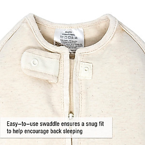 Woombie Original Baby Swaddling Blanket - Soothing, Cotton Baby Swaddle - Wearable Baby Blanket, Lime Sorbet, 14-19 lbs