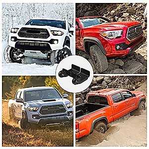 Front Tow Hook Mounting Bracket Compatible with Tacoma 2009-2023 D Ring Shackle Bracket, Demon Hook Bracket Replacement