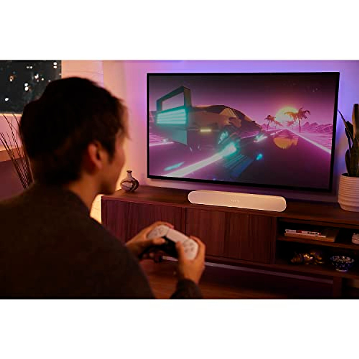 Sonos Ray Essential Soundbar, for TV, Music and Video Games - White