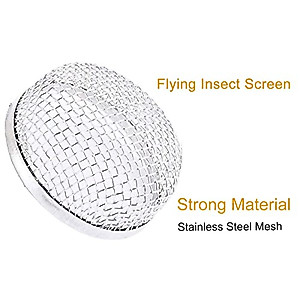 Wadoy Flying Insect Screen, RV Furnace Screen Vent Cover,RV Bug Screen Covers for Camper Heater Vents (2.8'' x 1.3'')
