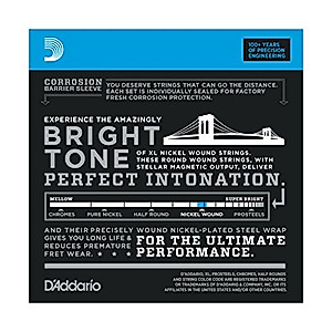 D'Addario EXL110 Nickel Light Electric Guitar Strings 10-Pack