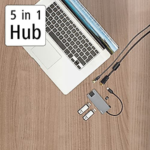 Hama USB-C Multiport, 5 Ports, HDMI+LAN