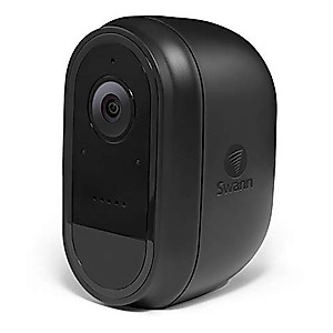 Swann Wire-Free 1080p Full HD Indoor & Outdoor Waterproof Recharcheable Security Camera with Night Vision, 2-Way Talk, Heat, Motion & Person Detection, Free Cloud & Local Recording.