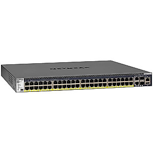 NETGEAR GSM4352PB-100NES 48-Port Fully Managed Switch M4300-52G-PoE+ 48x1G PoE+, 2x10GBASE-T, 2xSFP+, Stackable, 1000W PSU, ProSAFE Lifetime Protection