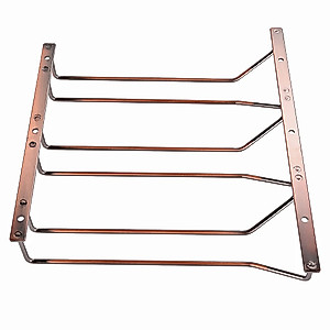 Dianoo Bronze Wine Glass Rack Under Cabinet, 3 Rows, 27.5cm
