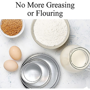 Aunt Shannon's Kitchen Tall Round Cake Pans - 4-inch, 6-inch, 8-inch Cake Pan Set for 3-Tiered Cake - Aluminum Cake Pans Sets for Baking Wedding or Birthday Cakes and More