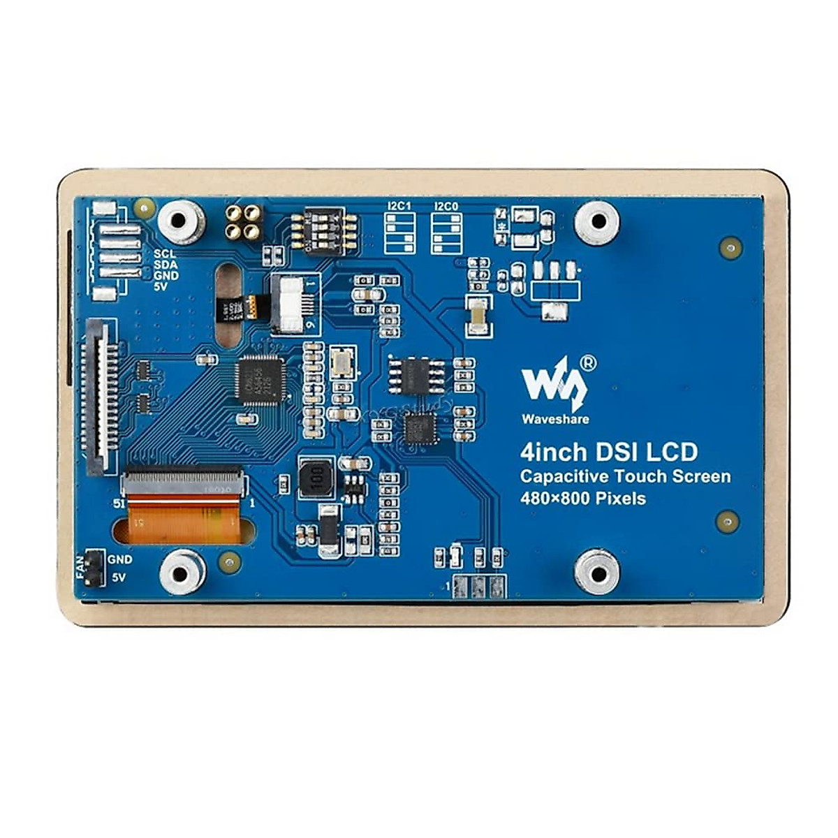 4inch IPS Capacitive 480×800 Touch Display LCD for Raspberry Pi 4B/3B+/3A+ CM3+/4 with DSI Interface Fully Laminated Screen Monitor @XYGStudy