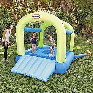 Little Tikes Splash n' Spray Indoor/Outdoor 2-in-1 Inflatable Bouncer, 108.00”L x 84.00”W x 82.25”H
