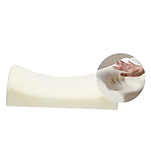 Garneck Ergonomic Pillow Ergonomic Lumbar Support Car Seat Cushion Back Pain Support Back Cushion Seat Back Support Lumbar Support Pillow Chair Pillows Slow Rebound White Travel Memory Pad