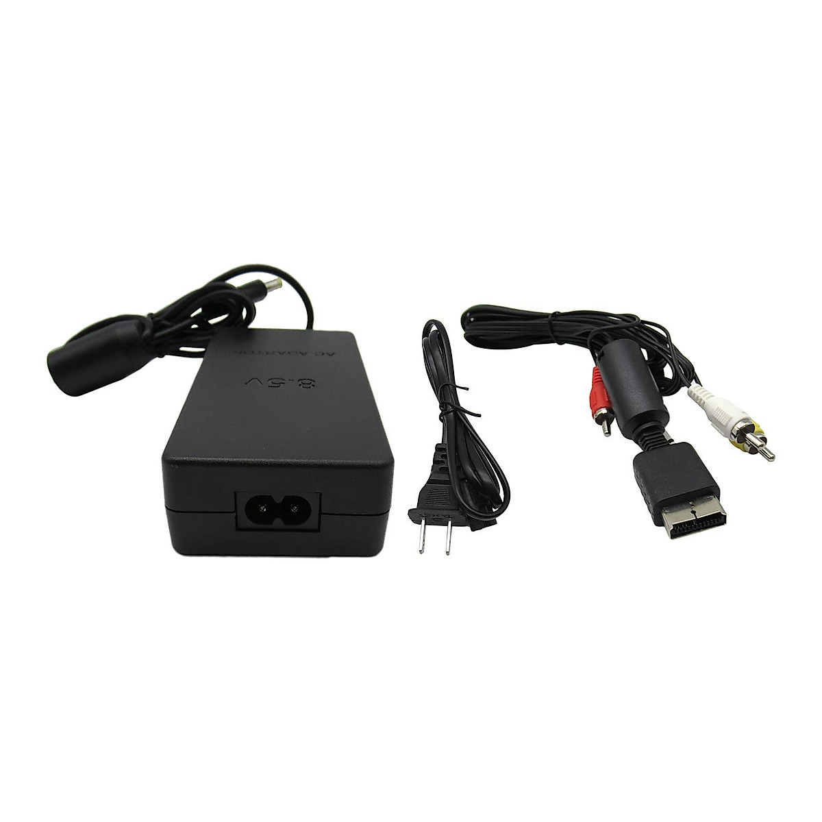 Power Cord Slim AC Adapter Charger Supply with AV Cable for Sony PS2 Playstation
