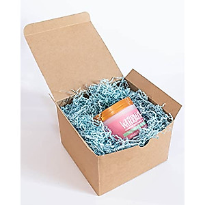 MagicWater Supply Soft & Thin Cut Crinkle Paper Shred Filler (1/2 LB) for Gift Wrapping & Basket Filling - Baby Blue