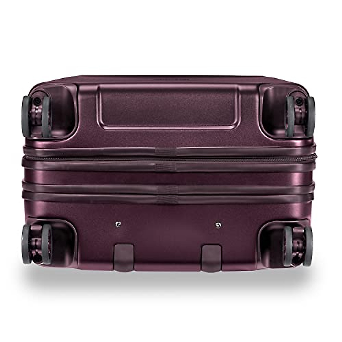 Briggs & Riley Sympatico Hardside Medium Spinner Luggage, Plum, 27-Inch Checked