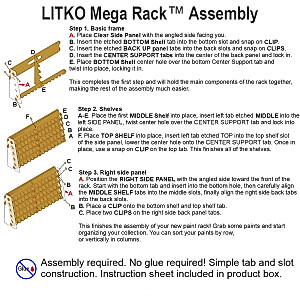 LITKO Paint Organizer Storage Rack Miniature Model Hobby Paint Station Holder Caddy Stand | 34mm Round Bottle Paints | Wall Mount | Compatible with Citadel, Pro-Acryl, Formula P3 (70 Holes)