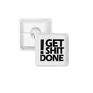 DIYthinker Get Shit Done Quote Keycap Mechanical Keyboard PBT Gaming Upgrade Kit