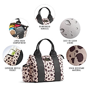 Fit+Fresh Sanibel Adult Insulated Lunch Bag women love as Lunchbox, Lunch Tote - Cute Small Lunch Box For Women, Lunch box men, lunch bags women, insulated lunch box, lunch boxes, adult lunch, Cheetah