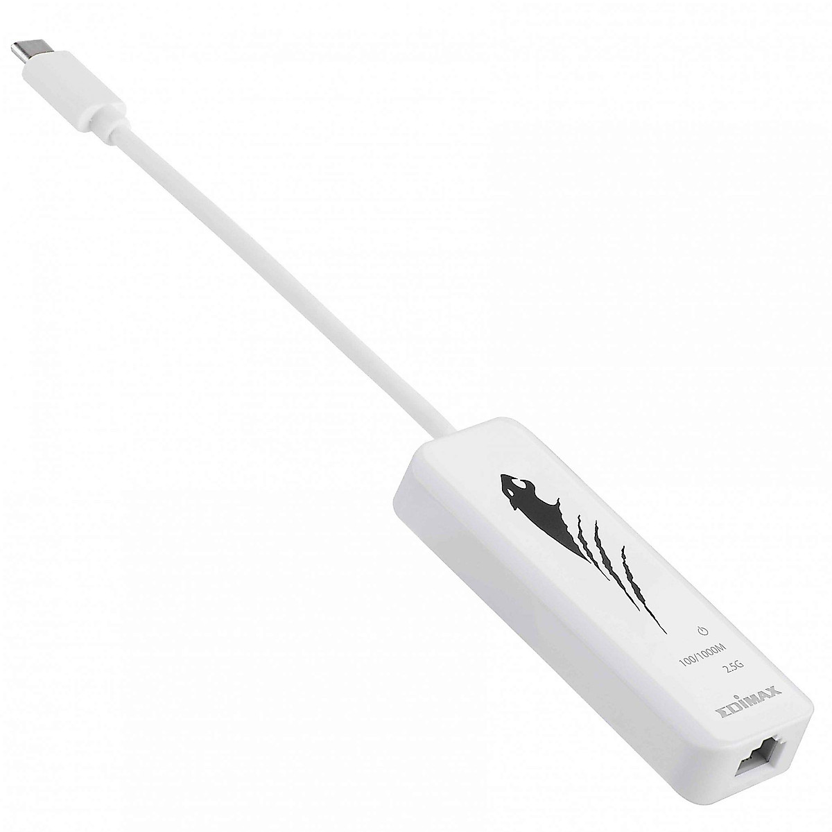 Edimax USB-C 2.5Gbps Ethernet LAN Adapter, USB 3.1 Type-C to RJ45 Gigabit Network LAN Converter, 2.5Gbps/1Gbps/100Mbps, Plug and Play, Windows, MacBook Pro/Air, iPad Pro and More, EU-4307