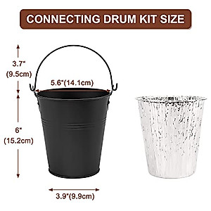 QuliMetal Drip Bucket and 15-Pack Disposable Foil Liners for Oklahoma Joe's, Trager, Pit-Boss, Z Grill, Camp Chef, Grill Grease Bucket Fits Most Offset Smokers, Black