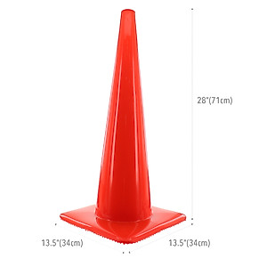 Honeywell Safety Products 28' High Visibility Orange Safety/Traffic Cone Orange