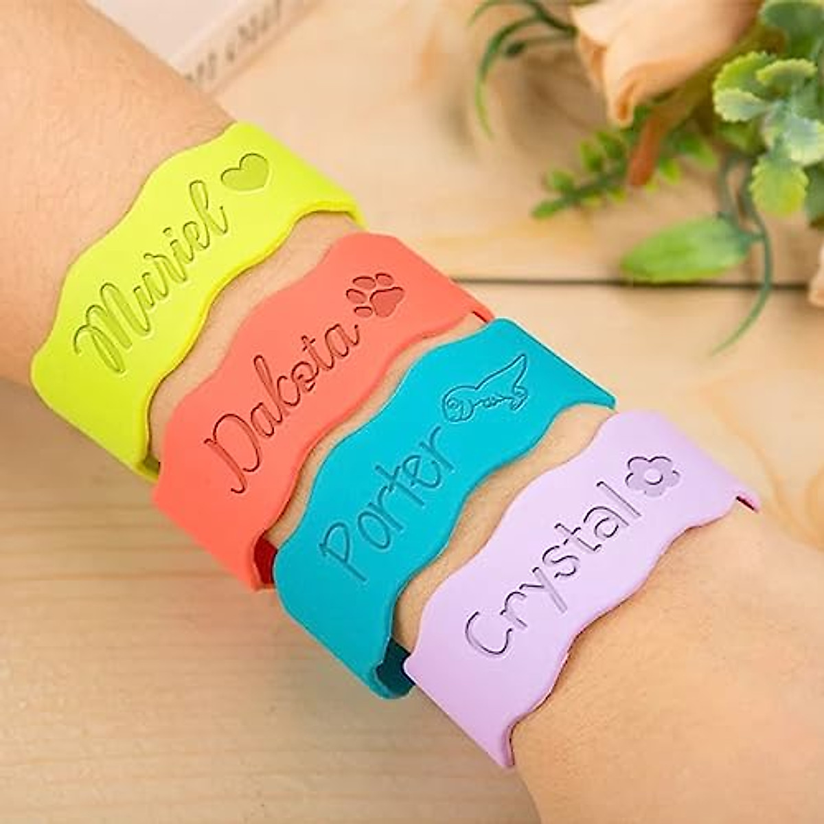 Personalized Water Bottle Name Bands, Custom Baby Bottle Labels for Daycare Name Reusable Water Bottle Labels