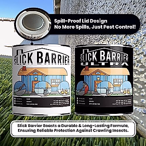 Slick Barrier Home Kit - Ultimate Pest Control Solution for Crawling Insects, Rodents & Squirrels - Water-Based & Solvent-Based Coatings - Durable & Long-Lasting - Easy Application - Ample Coverage