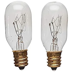 JERDON 25 Watt Replacement Bulbs for Makeup Mirror - 2 Incandescent Lightbulbs Makeup Mirrors - JPT25W