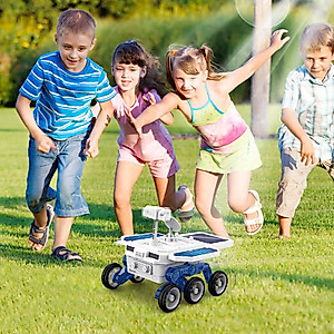 MDGZY DIY Toy Car Solar Mars Exploration Car Science Building Toys Kit, Solar Power Vehicle STEM Toys for 6 7 8 9 10 Year Old Boys Girls, Educational Gift for Kids & Teens