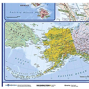 XXL USA Map Premium Poster Giant America Map with all States 55" x 39" MAPS IN MINUTESÙ (55"x39")