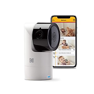 KODAK Cherish C125 Video Baby Monitor, with App and Two Way Talk, Comfort Your Baby, Elderly, Pets and Family from Anywhere, Whether You’re Home or Away