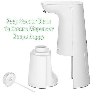 20 Second Countdown Timer Foam Soap Dispenser for Kids, Parents and Everyone. Develop Healthy Habits for Hand Washing. Use Favorite Foam Soap, Foaming soap - HappyHabits™, White