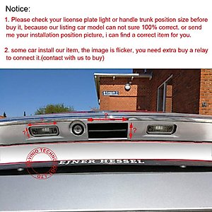 HDMEU Vehicle Car Rear View Backup Camera, Reversing Camera for Caddy;Passat B5 3B Limuzyna;Passat B6 3C Estate; Variant 2.0 TDI;Transporter T5 Touareg Caravell Multivan; Jetta;Sagitar;Golf Plus.
