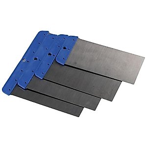 Urjumpea 4-Piece Stainless Steel Spackle Putty Multipurpose Use Knives Metal Scraper for Wall Decoration Hand Tools