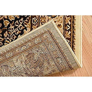 United Weavers Dallas Floral Kirman Area Rug - Ivory, 8x11, Traditional Indoor Floor Rug with Jute Backing