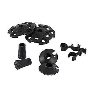 Retrospec Solstice Trekking & Ski Poles for Men & Women - Aluminum w/Cork Grip - Adjustable & Collapsible Lightweight Hiking, Walking & Skiing Sticks - Slate 2020