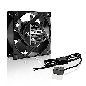 AC Infinity AXIAL 1238W, Muffin Fan, 120V AC 120mm x 38mm High Speed, UL-Certified for DIY Cooling Ventilation Exhaust Projects