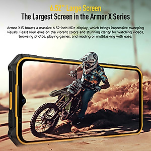 Ulefone Rugged Smartphone Unlocked Armor X8 2022 (4GB+ 64GB) Android 11 Octa-core Mobile Phone, 13MP Four Camera 5.7 inch HD+ Screen 5080mAh Battery, Dual SIM Waterproof Smartphones Unlocked for US