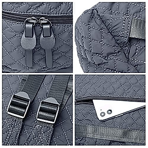 Hsitandy Quilted Backpack Purse for Women Waterproof 13 Inch Girls Lightweight Travel Casual Daypack Ladies Campus Backpack School Book Bag Designer Backpack