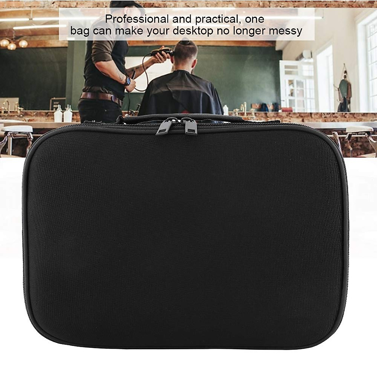 , Professional Hairdressing Barber Session/Kit Bag Clipper, Combs and Trimmer Carrying Case 11.8 x 8.3 x 3.1inch