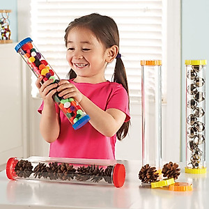 Learning Resources Primary Science Sensory Tubes - Set of 4 Tubes, Ages 2+ Science Toys for Kids, STEM Toys, Fine Motor and Sensory Toys