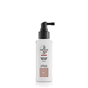 Nioxin System 3 Scalp & Hair Treatment, Color Treated Hair with Light Thinning, 3.4 oz